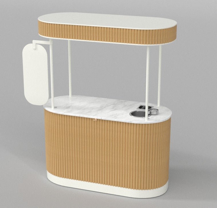 Self-Service Boba Cart - Vertical Ledge
